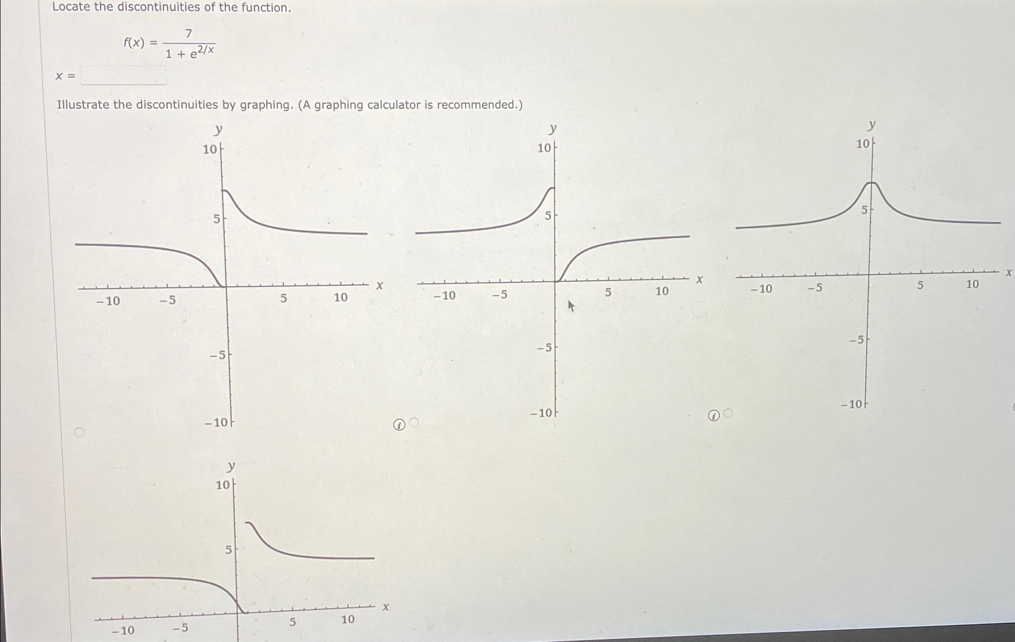 Solved Locate the discontinuities of the | Chegg.com