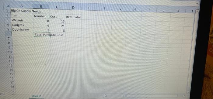 Solved Project Description: To perform basic tasks in Excel | Chegg.com