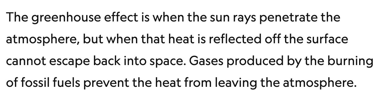 Solved The greenhouse effect is when the sun rays penetrate | Chegg.com