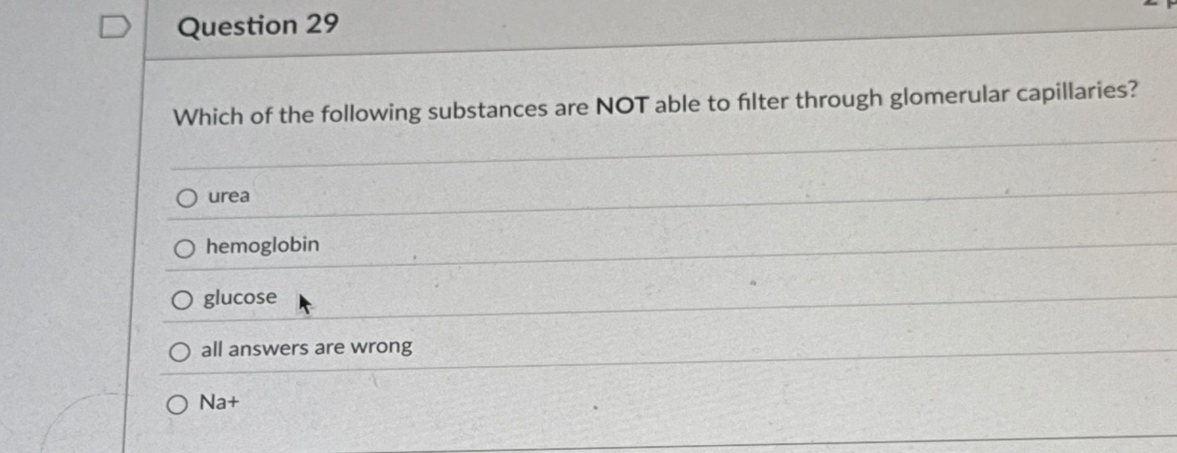 Solved Question 29Which of the following substances are NOT | Chegg.com