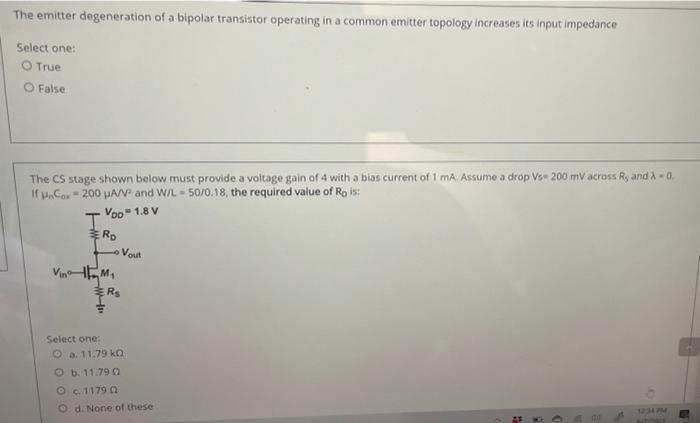 Solved Considering the following circuit, let Ven = 1 Vand | Chegg.com