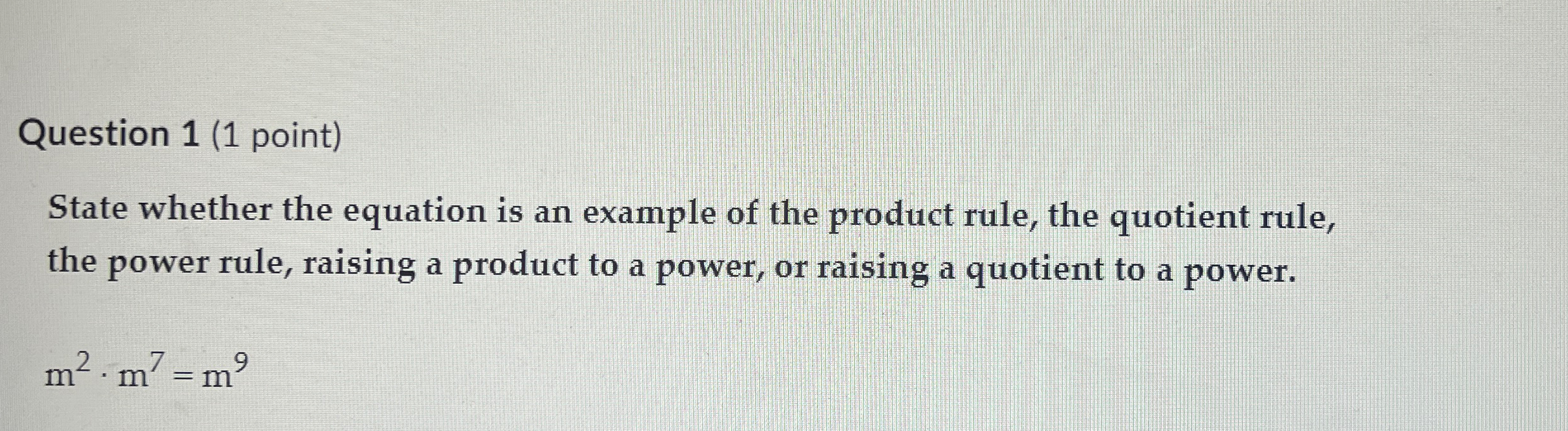 Solved Question 1 (1 ﻿point)State whether the equation is an | Chegg.com