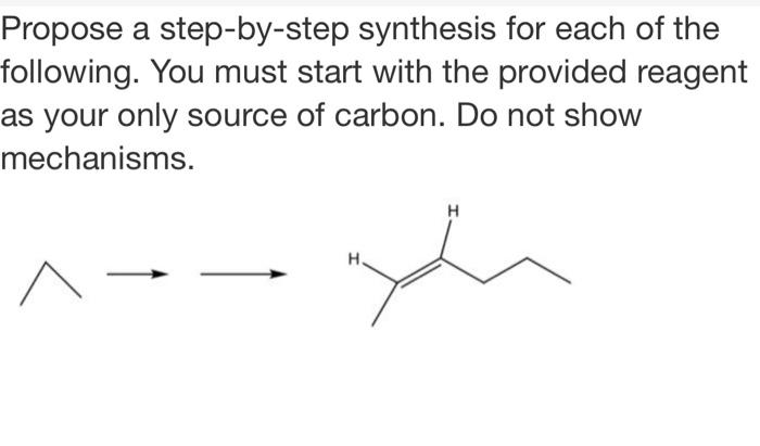 Solved Propose a step-by-step synthesis for each of the | Chegg.com
