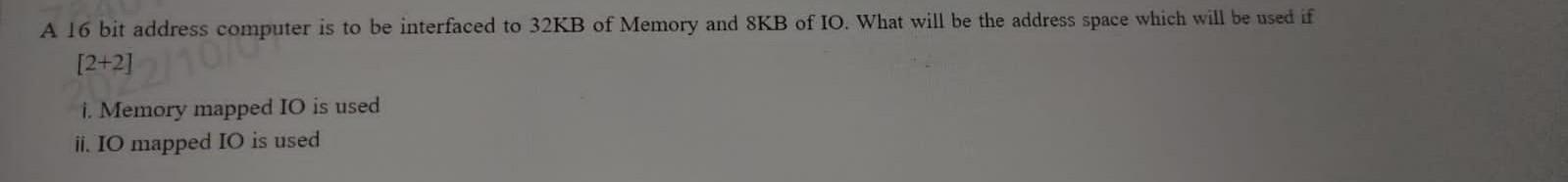 Solved A 16 bit address computer is to be interfaced to 32 | Chegg.com