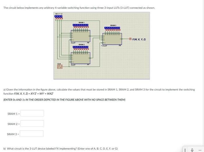 Solved The circuit below implements any arbitrary 4-variable | Chegg.com