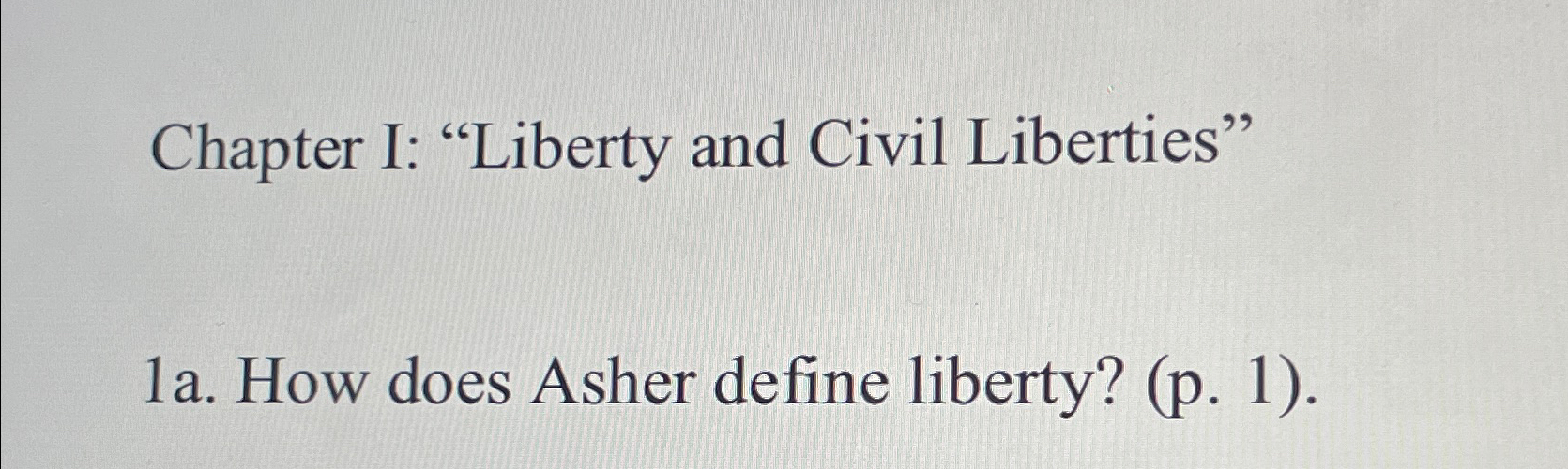 Solved TorusChapter I: "Liberty and Civil Liberties"1a. ﻿How | Chegg.com
