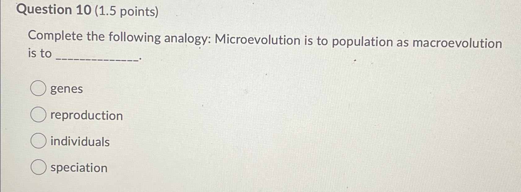 Solved Question 10 (1.5 ﻿points)Complete the following | Chegg.com