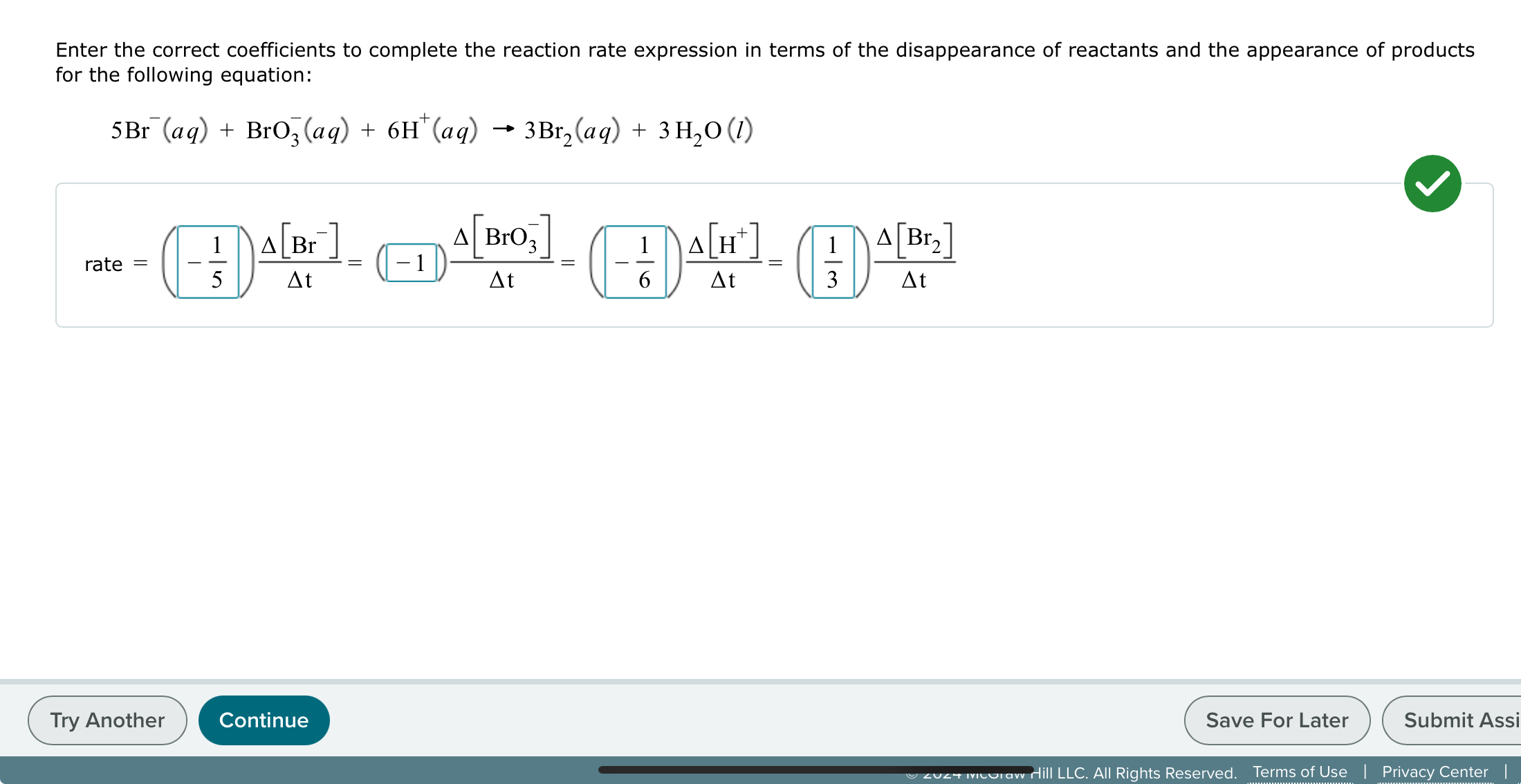 Enter the correct coefficients to complete the | Chegg.com