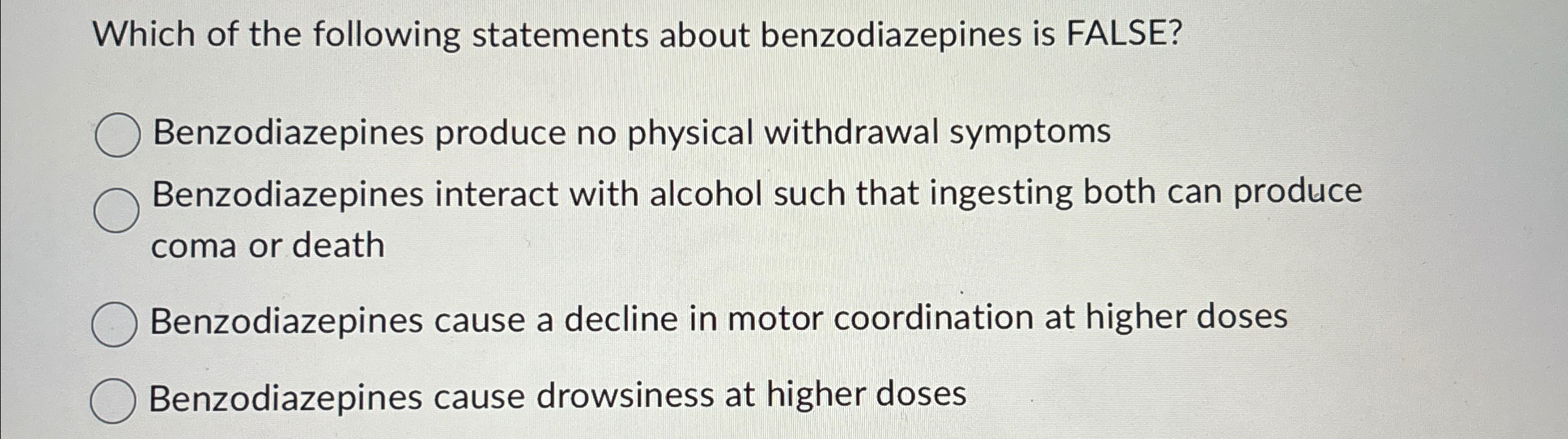 Solved Which of the following statements about | Chegg.com