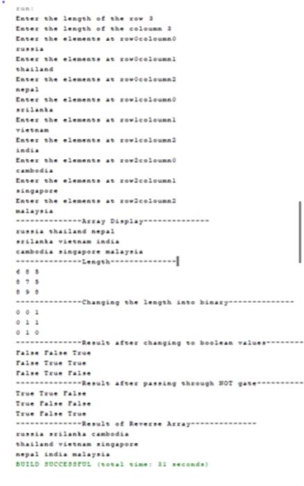 Solved Operations using Multi-Dimensional Arrays(Display | Chegg.com