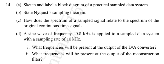 Solved (a) ﻿Sketch and label a block diagram of a practical | Chegg.com