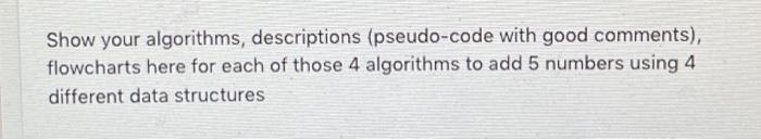 Solved Computer Architecture ADD 5 Numbers 4 Ways using 4 | Chegg.com