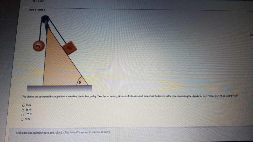 Solved 10 M Questions 27462 E Two Objects Are Connected By A 4979