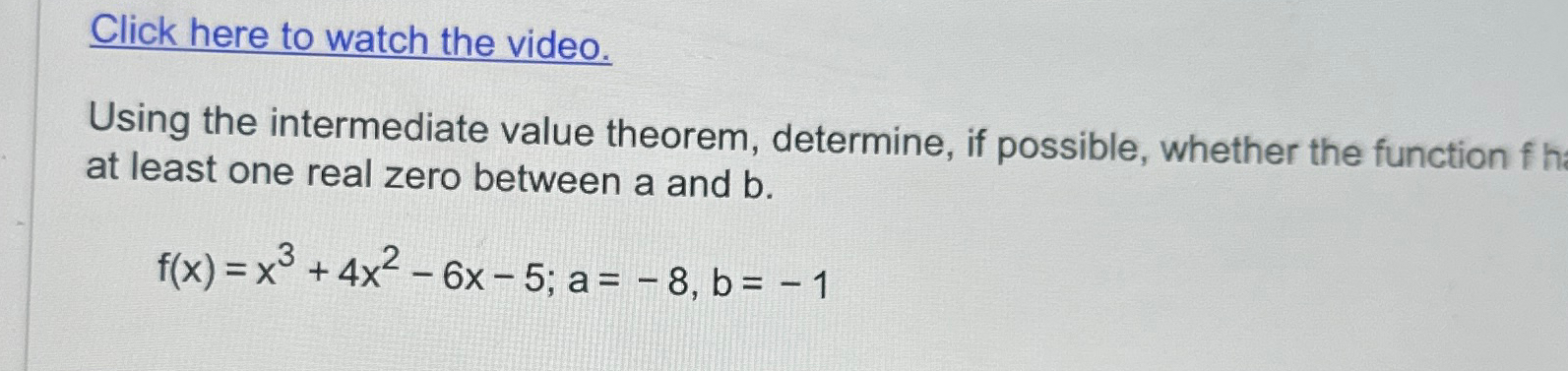 Solved Click here to watch the video.Using the intermediate | Chegg.com