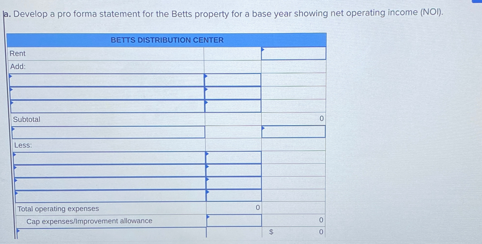 Solved You have been asked to develop a pro forma statement | Chegg.com