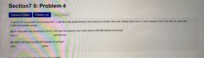 Solved Section 7 5: Problem 4 Previous Problem Problem List | Chegg.com