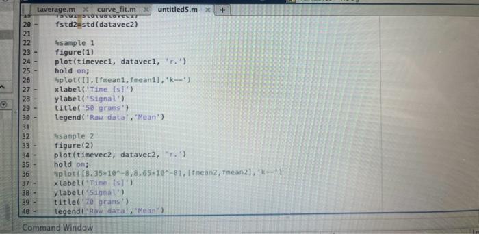 Solved MATLAB HELP!i need my graph to have one second of | Chegg.com