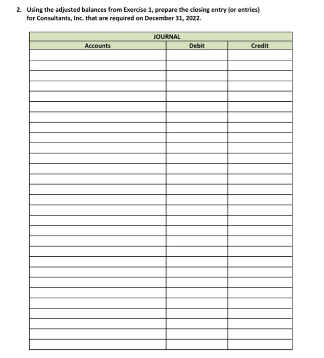 Solved 1. The following is a list (in alphabetical order) of | Chegg.com