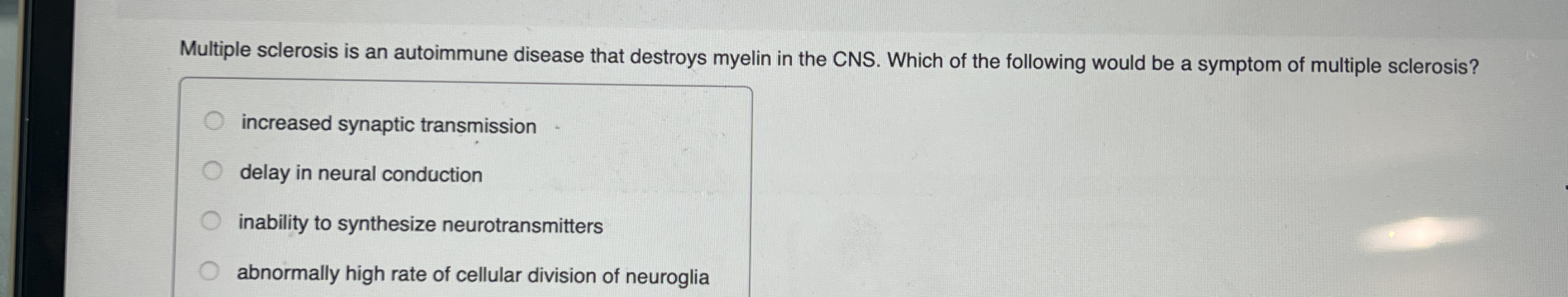 Solved Multiple sclerosis is an autoimmune disease that | Chegg.com