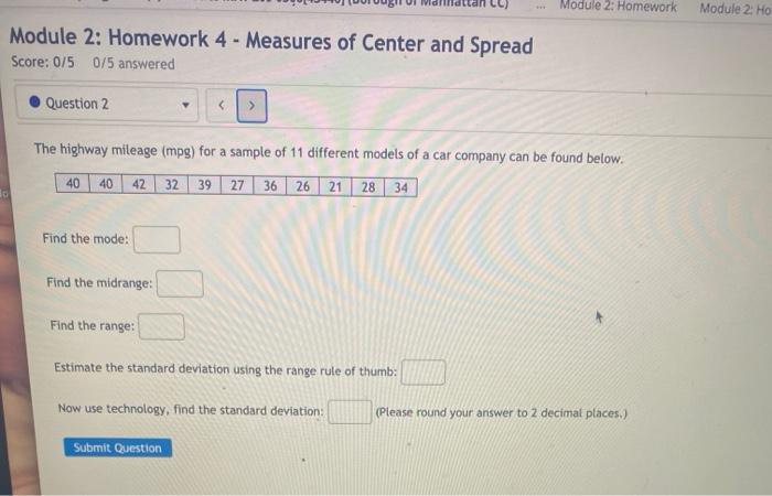 Solved Module 2: Homework Module 2: Ho Module 2: Homework 4 | Chegg.com