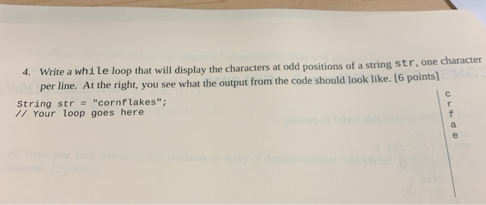 Solved 4. Write a while loop that will display the | Chegg.com