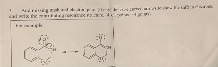 Solved 3. Add missing unshared electron pairs (if any) then | Chegg.com