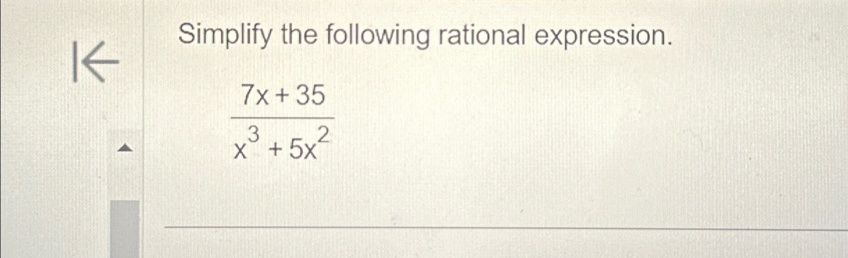 Solved Simplify the following rational | Chegg.com