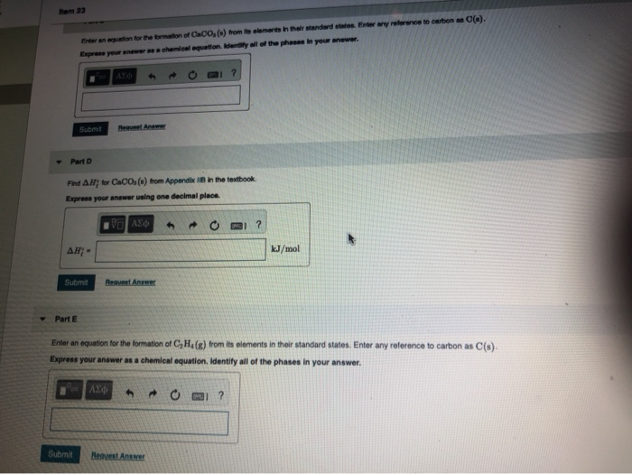 Solved Part A Enter an equation for the formation of BF,(e) | Chegg.com