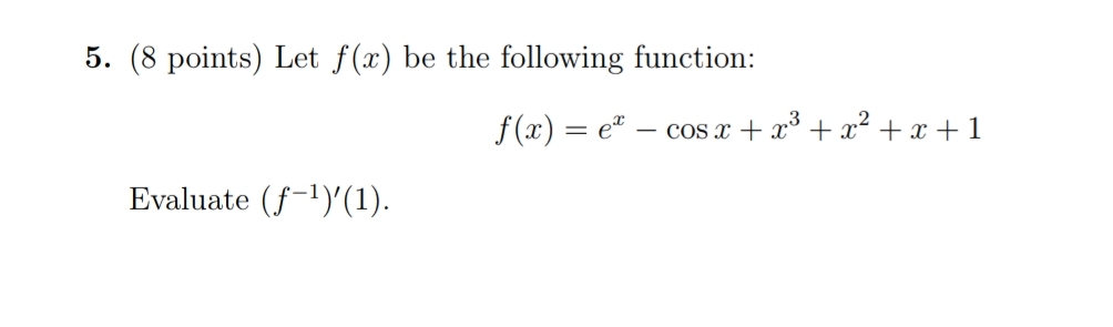 Solved (8 ﻿points) ﻿Let f(x) ﻿be the following | Chegg.com