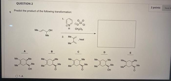 Solved Predict the product of the following transformation: | Chegg.com