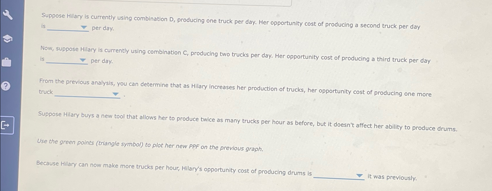 Solved Suppose Hilary is currently using combination D, | Chegg.com