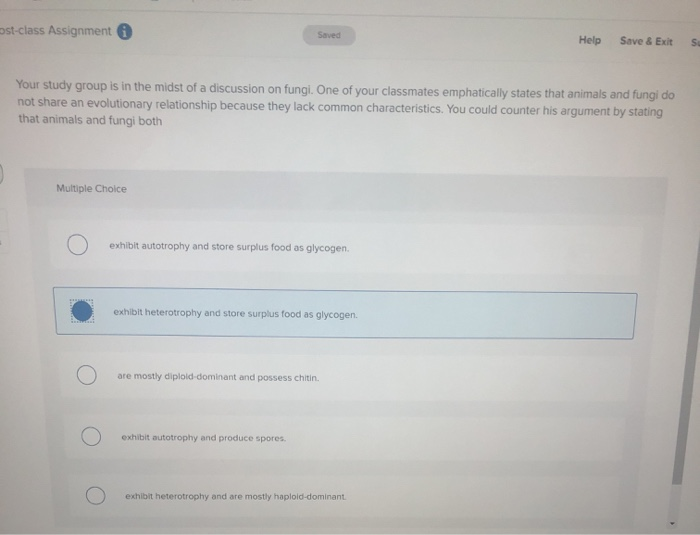Solved ost-class Assignment i Saved Help Save & Exit Su Your | Chegg.com Solved ost-class Assignment i Saved Help Save & Exit Su Your | Chegg.com