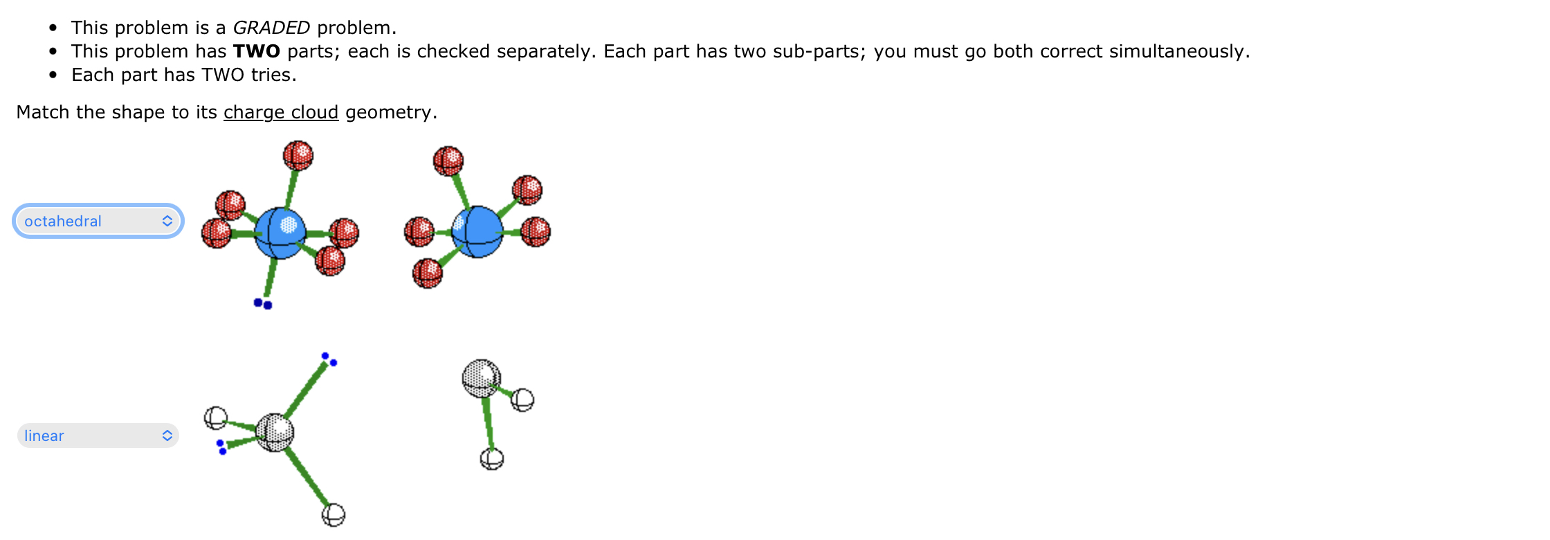 Solved This problem is a GRADED problem.This problem has TWO | Chegg.com