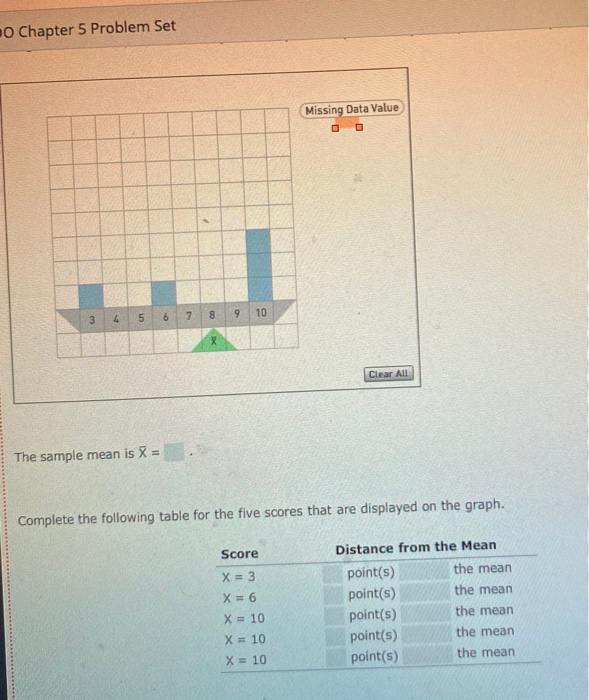 Solved Chapter 5 Problem Set Missing Data Value 4 3 5 6 7 8 | Chegg.com