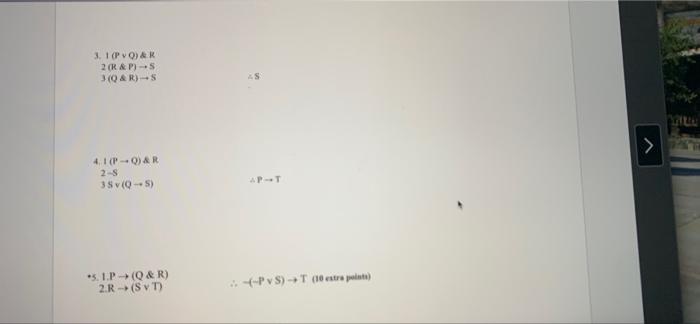 Solved Using rules construct deductions to prove that the | Chegg.com