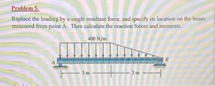 Solved Replace the loading by a single resultant force, and | Chegg.com