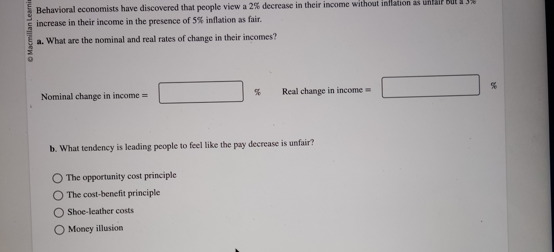 Solved increase in their income in the presence of 5% | Chegg.com