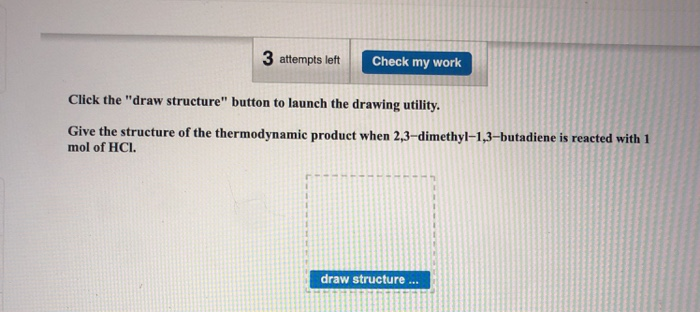 Solved 3 attempts left Check my work Click the "draw | Chegg.com