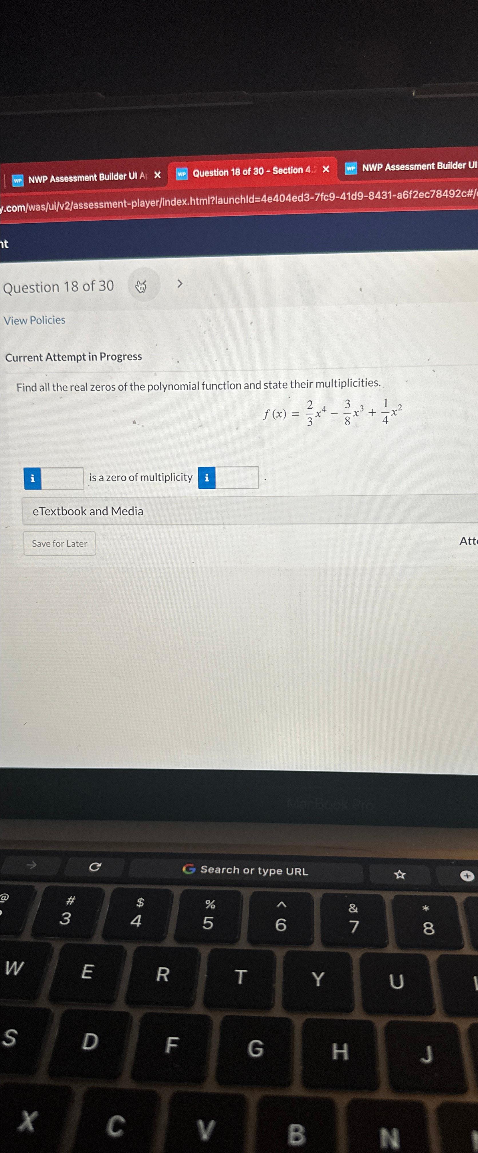 Solved NWP Assessment Builder UI A: xQuestion 18 ﻿of 30 - | Chegg.com