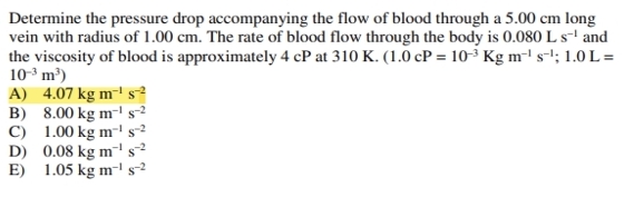 Solved Determine the pressure drop accompanying the flow of | Chegg.com