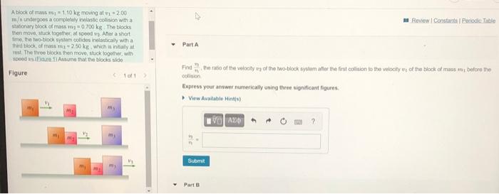 Solved Rovewi Constanta Periodic Table A block om 110 kg | Chegg.com