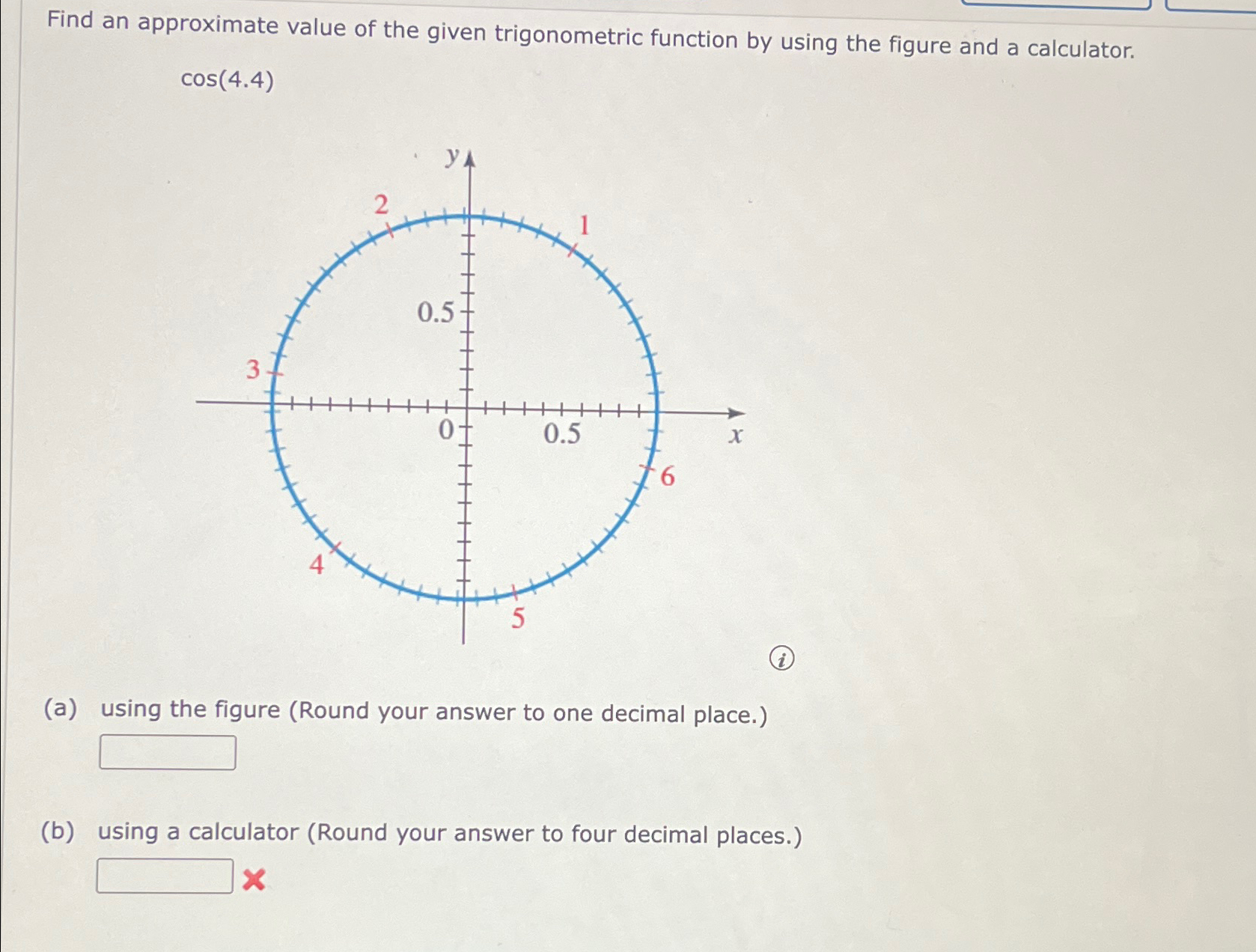 Solved Find an approximate value of the given trigonometric | Chegg.com