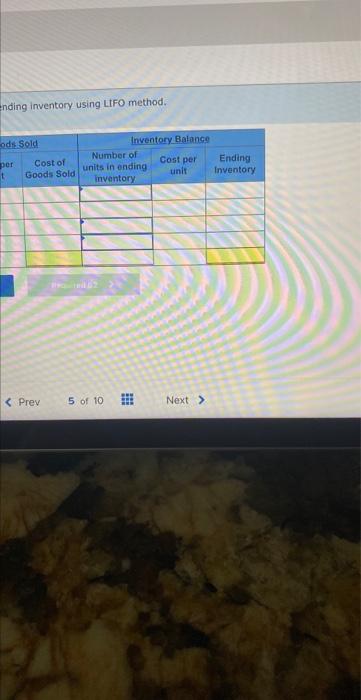Solved Mini-Exercise 5-6 (Algo) Cost flow assumptions-FIFO | Chegg.com