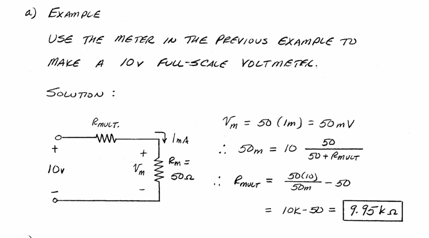 Solved Now Consider the voltmeter on Chapter 2suppose you | Chegg.com
