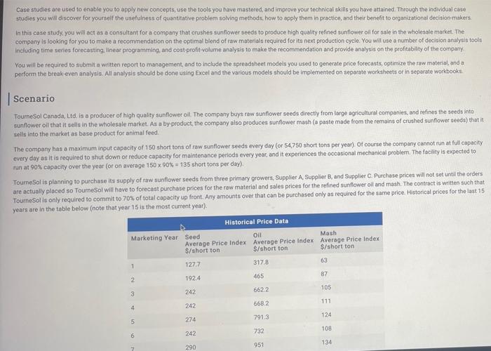 Solved Case studies are used to enable you to apply new | Chegg.com