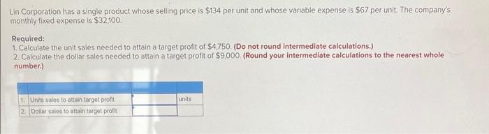 Solved Exercise 5-1 (Algo) The Effect of Changes in Sales | Chegg.com
