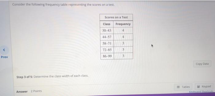 Solved Step 3 of 5: Determine the class width of each | Chegg.com