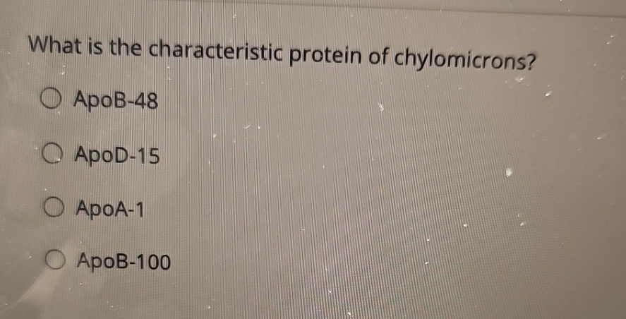 Solved What is the characteristic protein of | Chegg.com