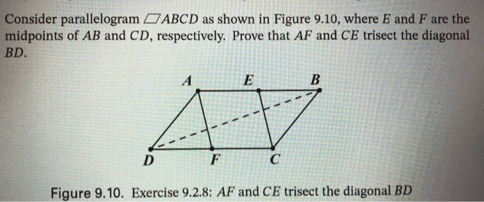 Solved Consider parallelogram ABCD as shown in Figure 9.10, | Chegg.com
