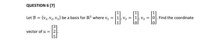 Solved Let B={v1,v2,v3} be a basis for R3 where | Chegg.com